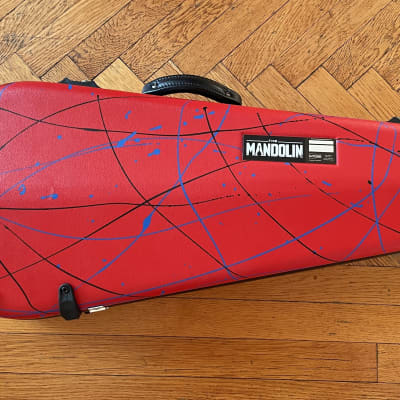 Calton Mandolin Case 2021 F or A style Red Splatter Blue | Reverb