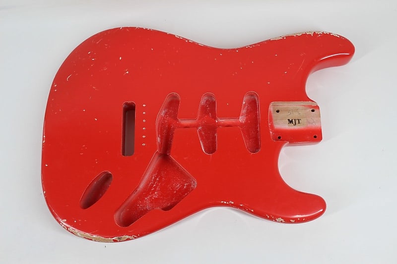 MJT VTS - Stratocaster Body - 3lb 15oz - Fiesta Red Relic | Reverb