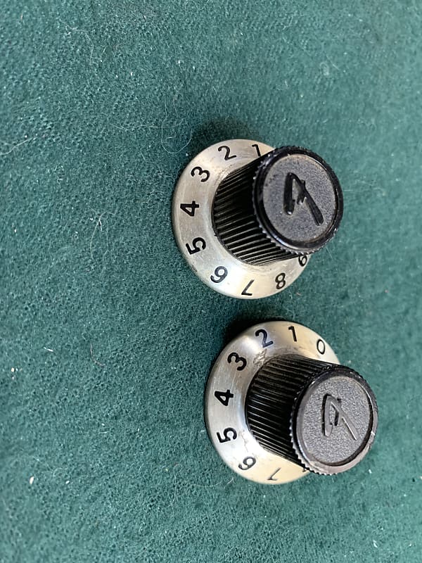 1967 Fender USA "Witch Hat" Guitar Knobs SET for 60s Bronco, | Reverb