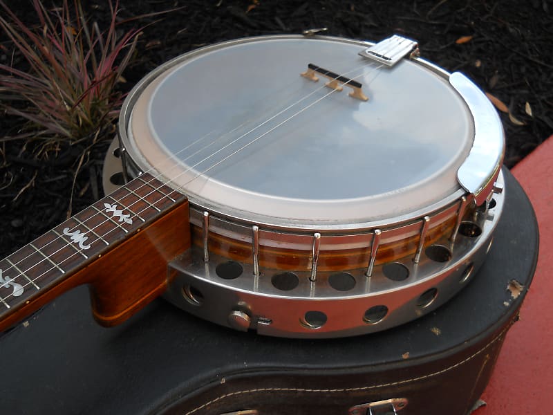 Vintage Lange Challenger Resonator Banjo Tenor 1920s/30s | Reverb