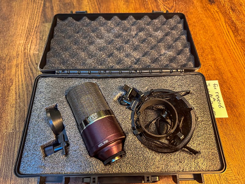 MXL 990 Midnight Purple Condenser Mic + Case & Shockmount - | Reverb