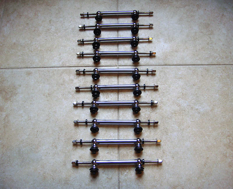 Set of (10) Pearl TB-65 classic tube lugs + (20) stainless | Reverb
