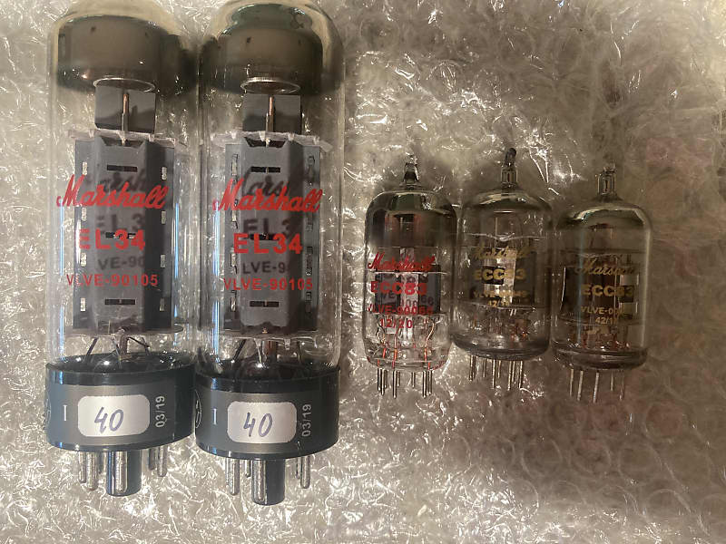 50 Watt Marshall Tube Set El34 ECC83 | Reverb