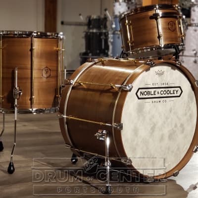 Noble & Cooley Walnut 3pc Drum Set Natural Oil | Reverb