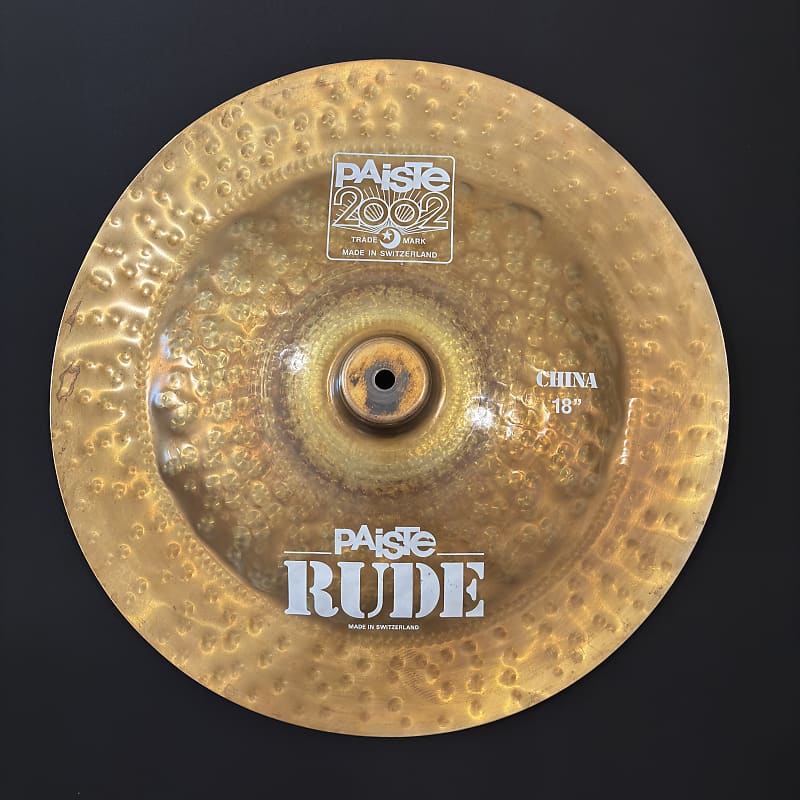 Paiste 18” 2002 Rude China Cymbal 1385g | Reverb