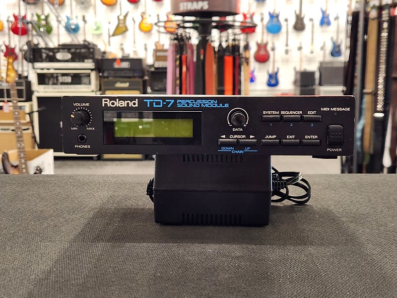 Roland TD-7 Electronic Drum Module w/ Power Supply | Reverb