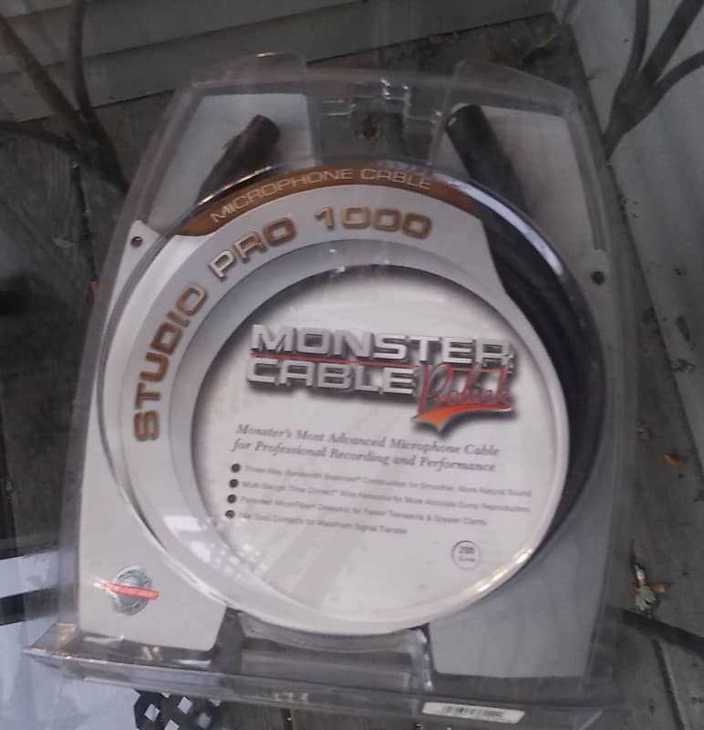 Monster Studio Pro 1000 Microphone Cable XLR 20FT | Reverb