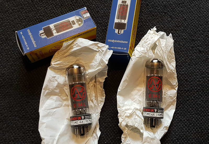 JJ Electronic E34L Vacuum Tubes Matched Pair EL34 Amplifier | Reverb