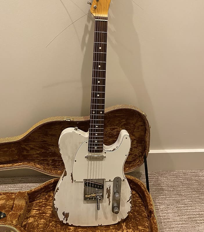 Allparts Custom Relic Telecaster 2020 - White | Reverb