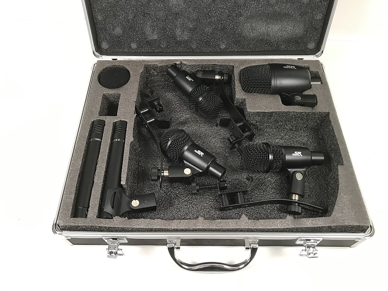 Monoprice 7-Piece Drum and Instrument Mic Kit, With Mounts | Reverb