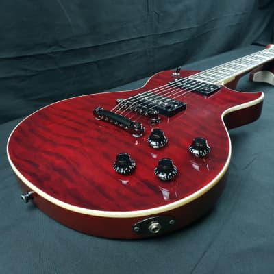ESP Eclipse II 2006 See-thru Black Cherry Quilted Maple 4 | Reverb