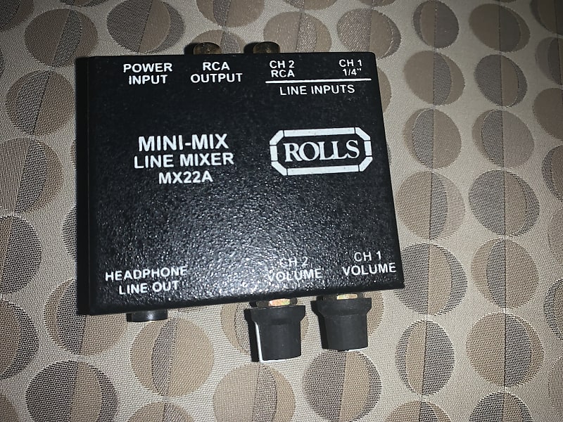 Line mixer: Mini Mix MX22A, Two channel mixer | Reverb