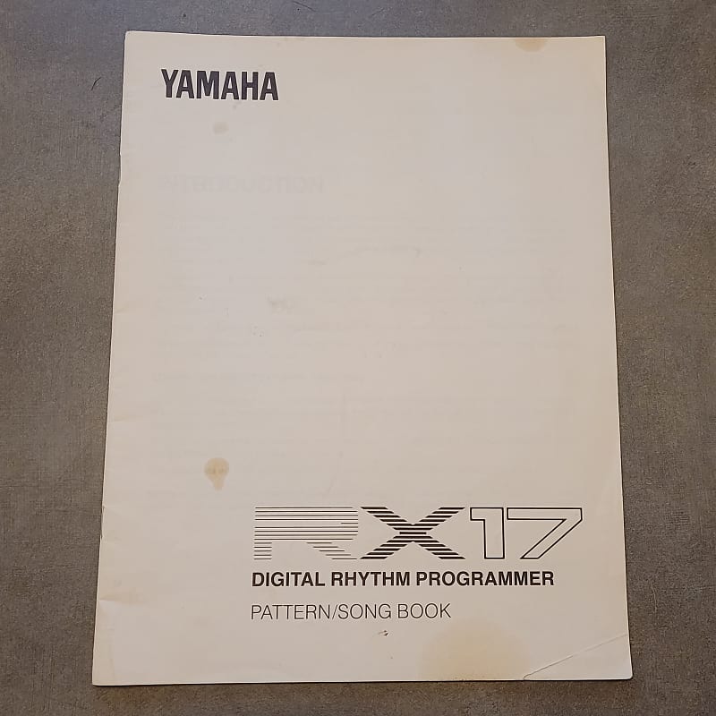 Yamaha RX-17 1980s Original Pattern and Song Book | Reverb