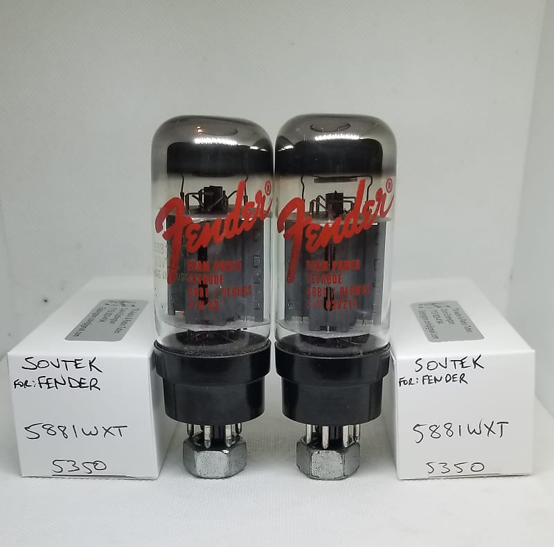 Sovtek 5881WXT Made For Fender Perfectly Matched Pair NOS | Reverb
