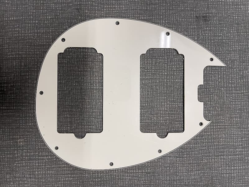 Chandler White 3-ply pickguard for MM Sterling HH 5 String | Reverb