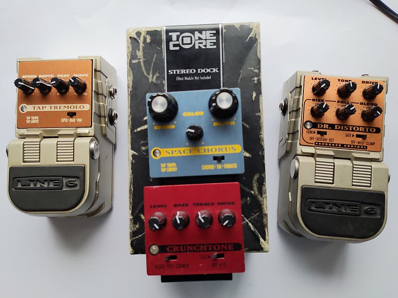 Line 6 Dr. Distorto, Tap Tremolo, Space Chorus & Crunchtone | Reverb