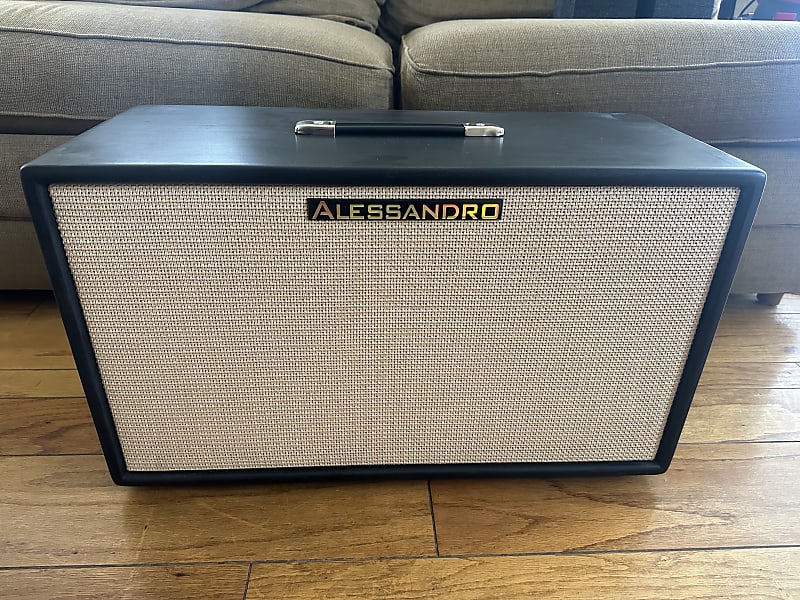 Alessandro 2x12 Unloaded Cabinet Black Stained Poplar | Reverb