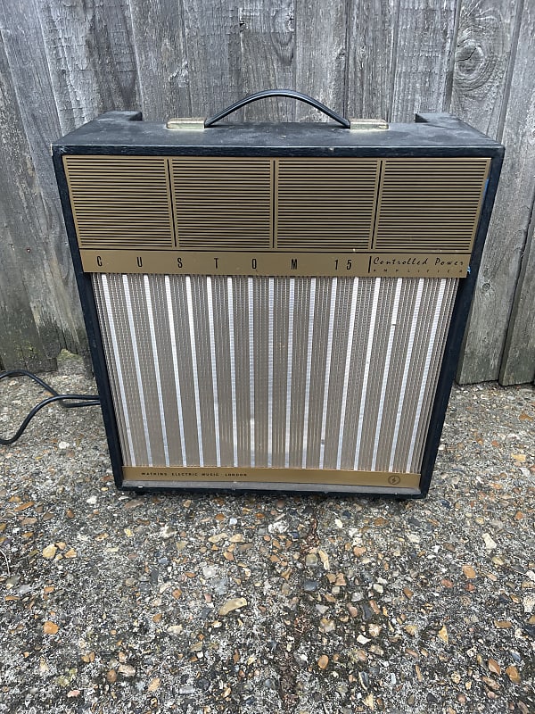 Vintage 1960s WEM Watkins Custom 15 combo amp Elac spreaker | Reverb