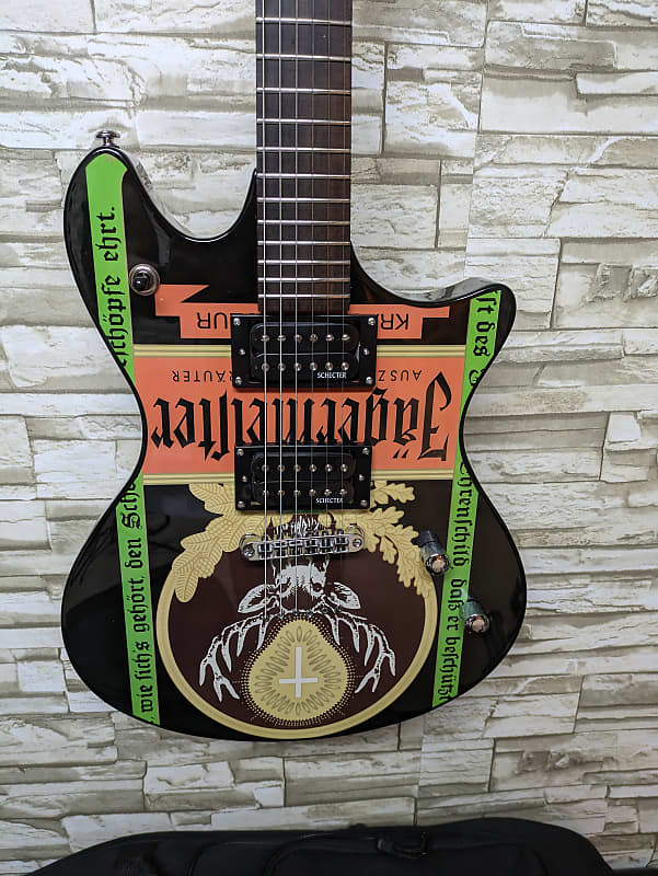Schecter Tempest Limited Edition Jagermeister Graphic Guitar | Reverb