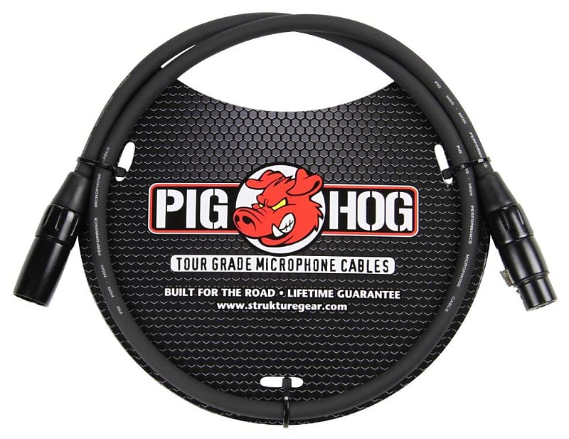 Pig Hog 8mm Mic Cable 3ft XLR | Reverb