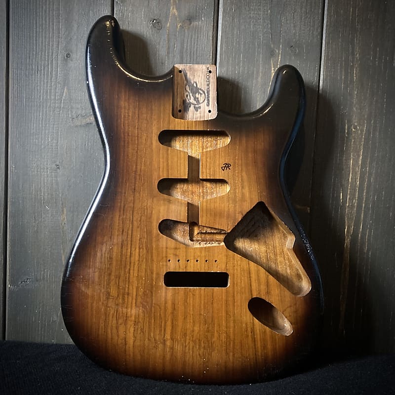 Walnut Stratocaster body - Light Relic Faded Burst strat body | Reverb