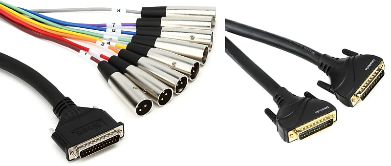 Hosa DTM-807 8-channel DB25 to XLR Male Snake - 23.1 foot | Reverb