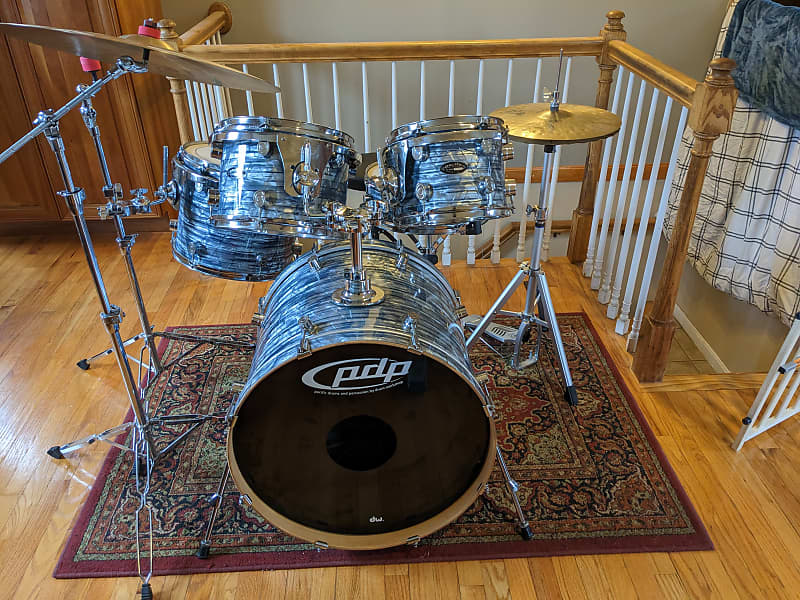 PDP CX Series 2000 Sky Blue Pearl Drum Kit | Reverb