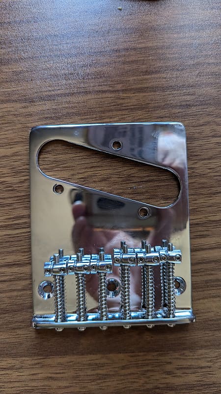 GFS Tele Style Bridge "Dual-Load" 10.5mm Chrome 2024 - Chrome | Reverb