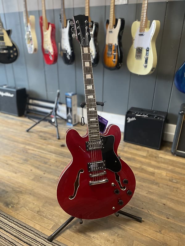 Misc 335 Copy ES-335 Semi-Hollow Candy Red | Reverb