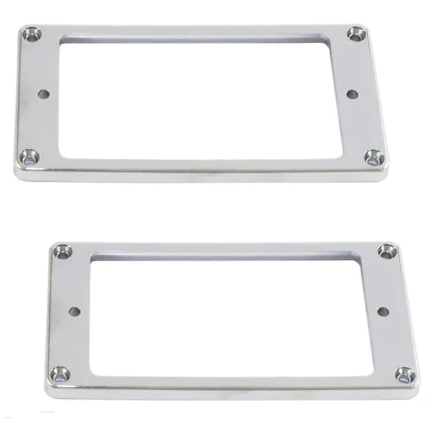 Humbucker Ring Set-Tapered w/ Flat Bottoms-Chrome | Reverb