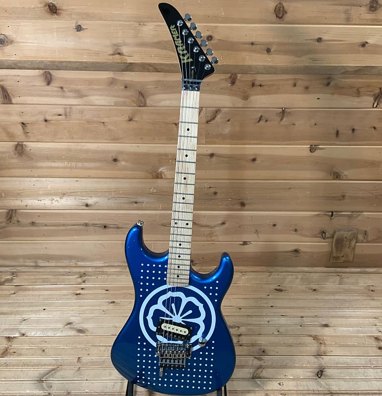 Kramer Baretta Custom Graphics “White Lotus” Electric Guitar | Reverb