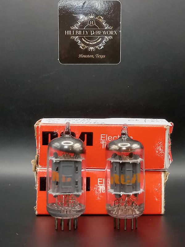 Pair of RCA 12AU7A MAXI PREAMP TESTED | Reverb