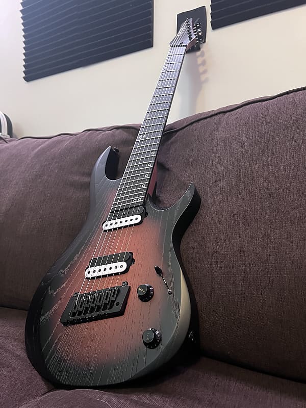 Kiesel A2 7 string multiscale 2024 - Lambo orange | Reverb Canada