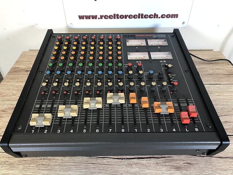 Tascam M-208 8 channel 4 buss vintage mixer. SERVICED! | Reverb