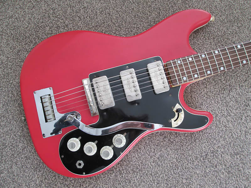 Hofner Super Solid 3 1962/3 red vinyl | Reverb