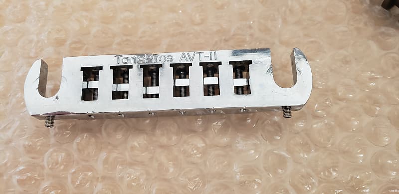 TonePros AVT 2 AVT II - Adjustable wraparound bridge, Chrome | Reverb
