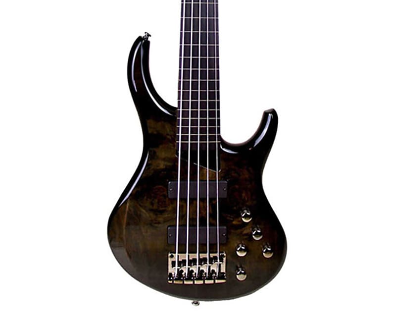 MTD Kingston ZX5 Fretless 5-String Bass Guitar - Trans Black | Reverb