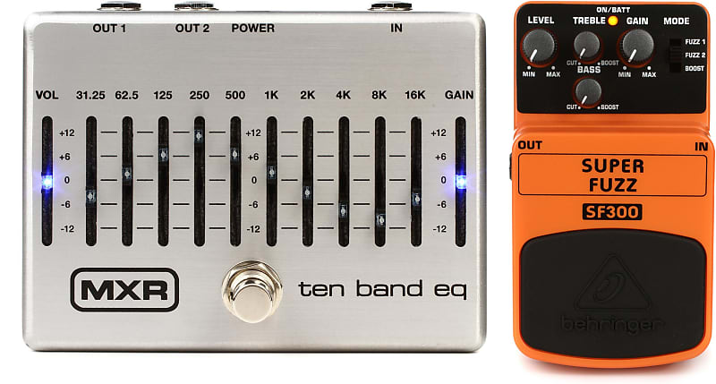 MXR M108S Ten Band EQ Pedal Bundle with Behringer SF300 Super | Reverb