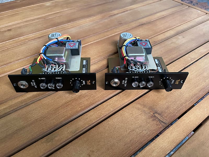 Matching Pair - BAE 312A 500 Series Mic Pre / DI Module 2010s | Reverb