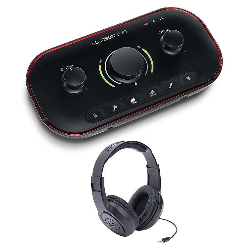 Focusrite Vocaster Two USB Podcast Interface Bundle with | Reverb