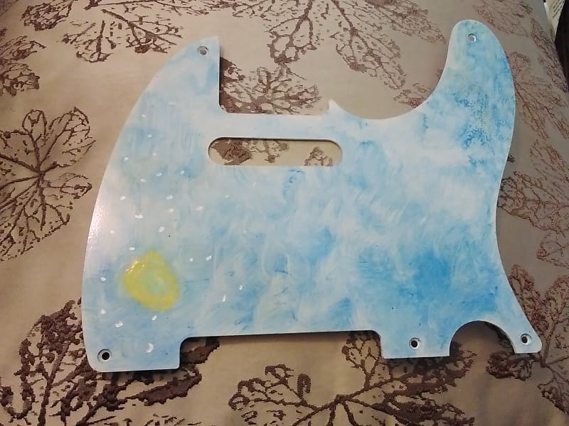 Fender Vintage 5 hole 1 Ply Telecaster Pickguard (Art | Reverb