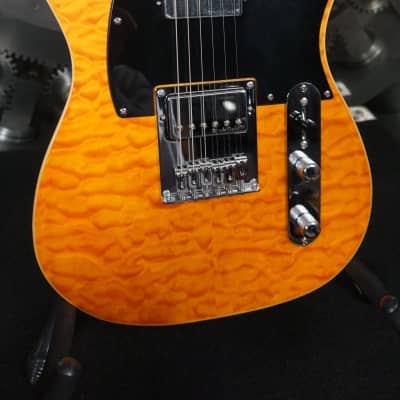 Michael Kelly Telecaster - Quilted Honey Electric Guitar w/ | Reverb
