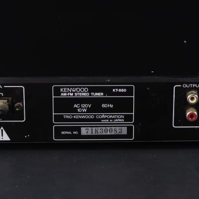 Kenwood KT-880 Quartz AM FM Stereo Tuner | Reverb