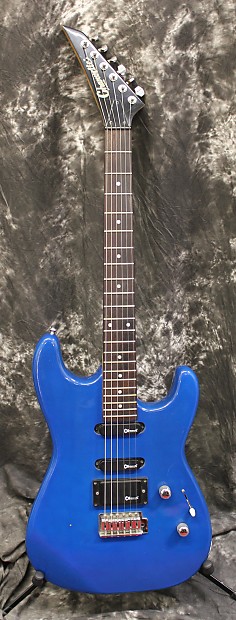 1989 Charvel Charvette Model 200/250 HSS Blue Electric Guitar | Reverb