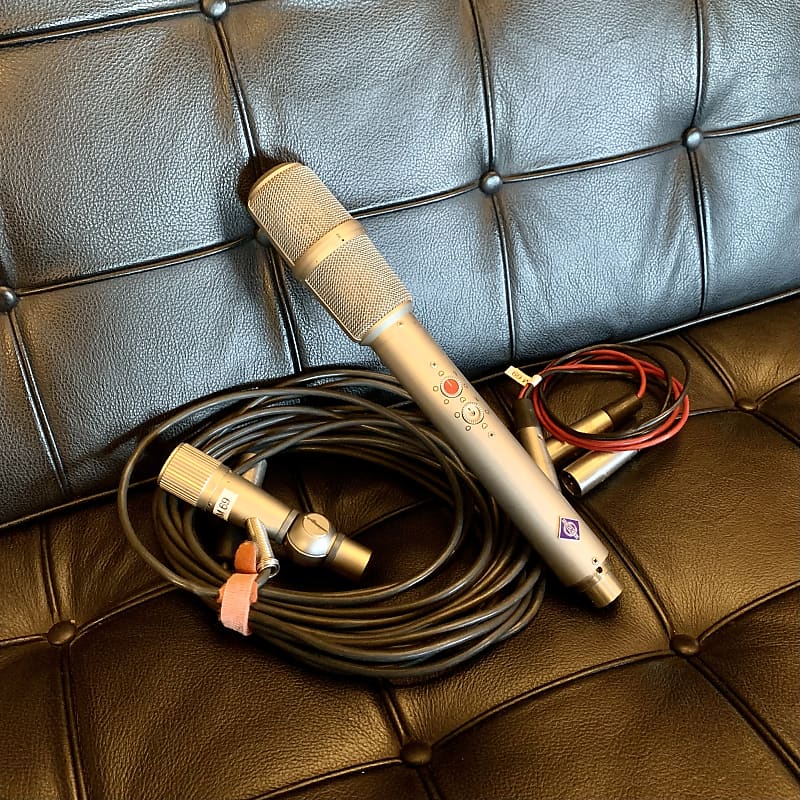 Neumann USM-69 stereo FET condenser microphone 1970 Nickel | Reverb
