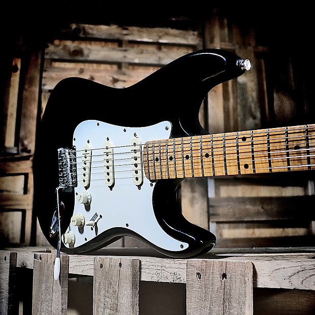 Cort Strat Copy Electric Guitar Black | Reverb