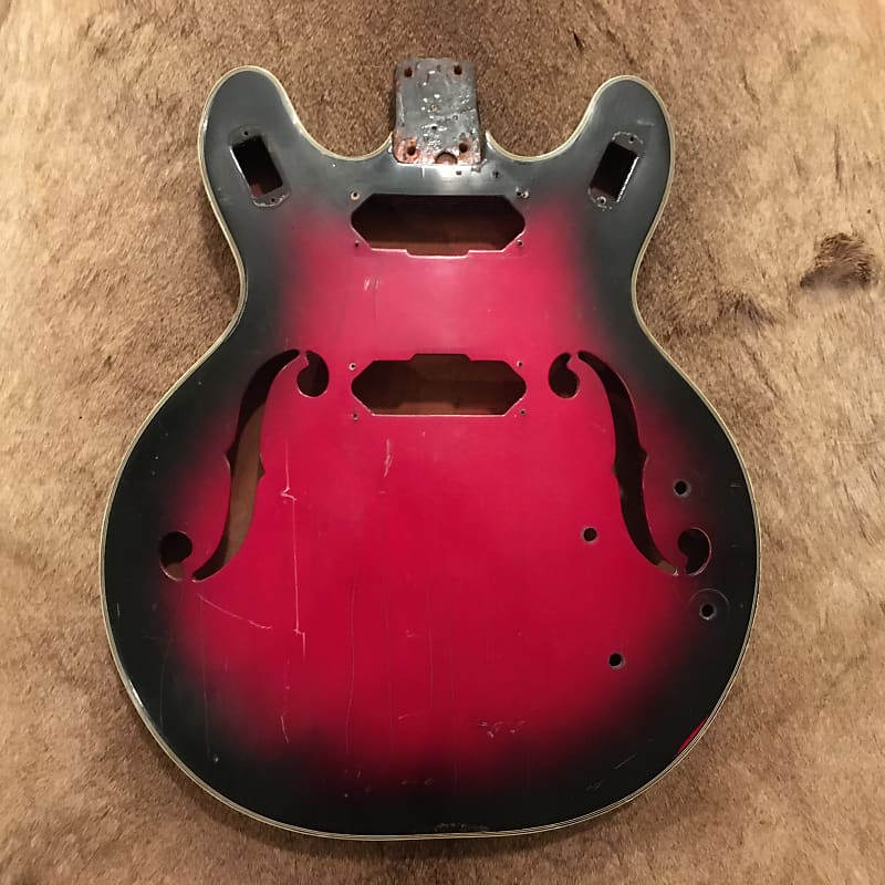 Teisco 335 ~ Body ~ 1960s Red Sunburst | Reverb