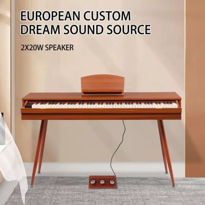 Digital Desk Table Piano 88 Key Weighted Keyboard With Music | Reverb