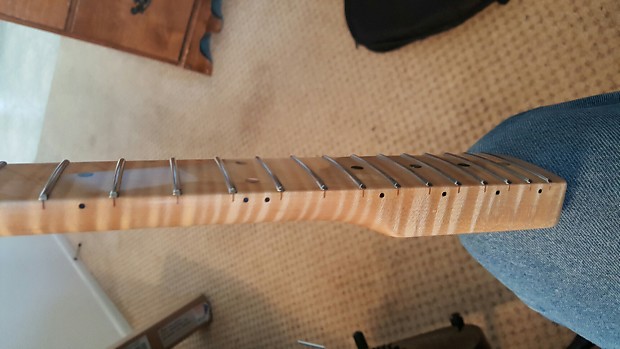 Tele neck with locking tuners and nut | Reverb