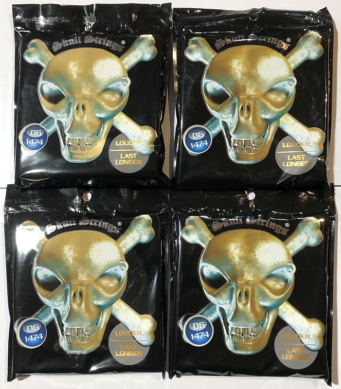 Skull Strings Drop Line Set Stainless Steel Guitar 6 String | Reverb